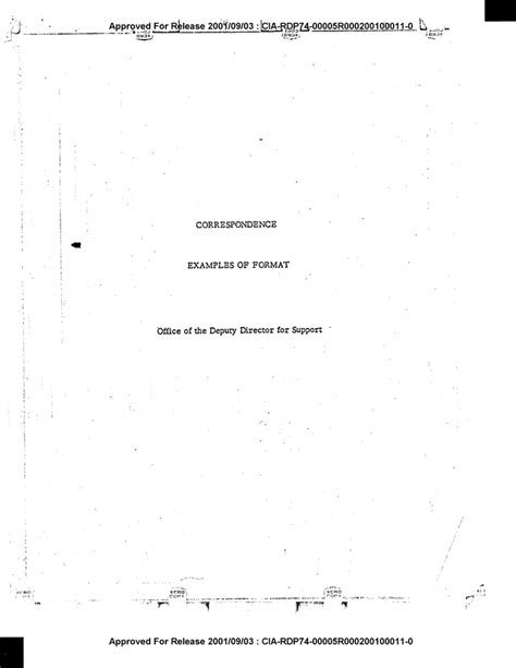 Correspondence Examples Of Format Documentcloud