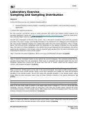 Exploring Sampling And Distribution Simulation Exercise Course Hero