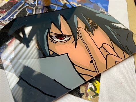 Itachi Sasuke Acrylic Glass Art On Carousell