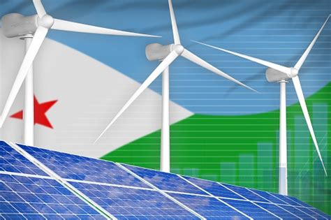 지부티 태양 그리고 풍력 에너지 디지털 그래프 개념환경 자연 에너지 산업 그림 3 차원 일러스트 레이 션 0명에 대한 스톡 사진 및 기타 이미지 Istock