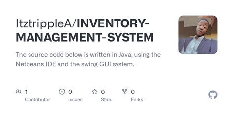 Github Itztripplea Inventory Management System The Source Code Below Is Written In Java