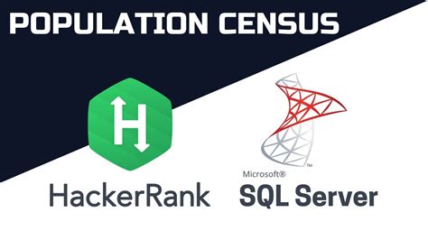 Resolvendo Hackerrank Sql Population Census Youtube
