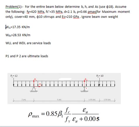 Solved Problem 1 For The Entire Beam Below Determine B Chegg Com