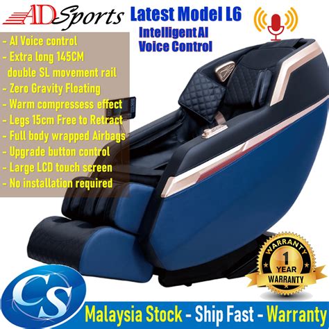 New Zero Gravity Full Body Electric Massage Chair L6 Recliner Smart
