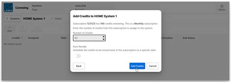 Lawo Flex Assign Credits To Home Lawo Flex Assign Credits To Home