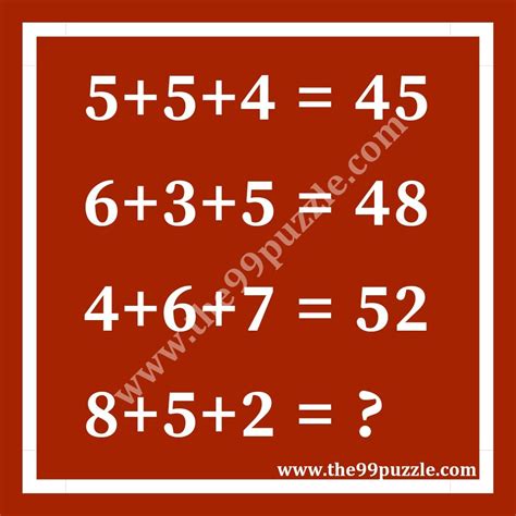 Mind Challenging Maths Logical Questions And Answers Artofit