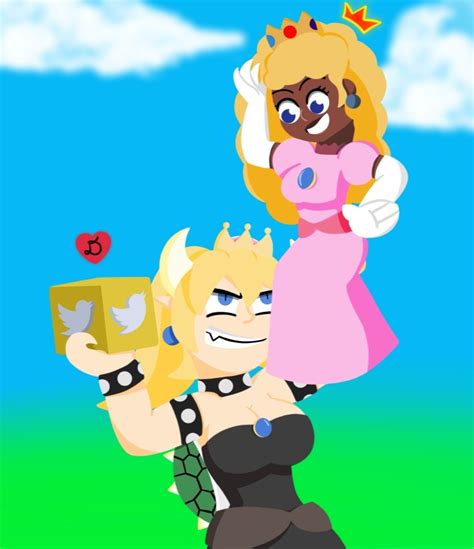 Bowsette And Peach By V1deopuns  On Newgrounds