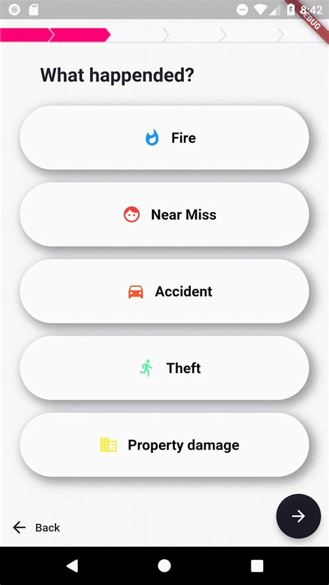 A Flutter Accident Reporting App Working In Both Ios And Android Flutter Tutorial