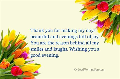 Good Evening Love Quotes With Images