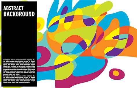 벡터 평면 추상 모양과 라인 배경 프리미엄 벡터