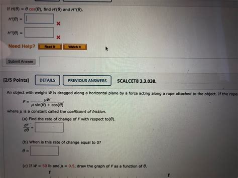 Solved If H O Cos O Find H O And H O H O 0 X Chegg Com