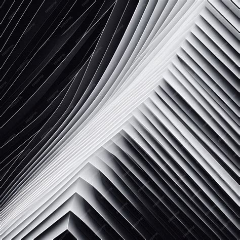 Diagonal Lines In Monochrome Creating A Modern And Sleek Abstract Background Premium Ai