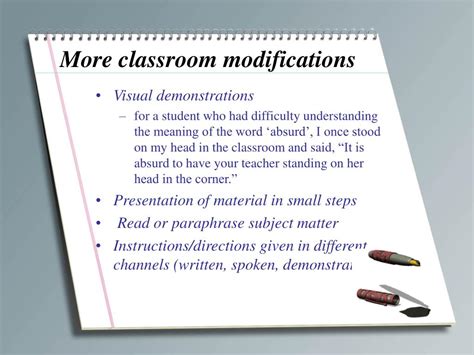 Ppt Classroom Modifications Powerpoint Presentation Free Download