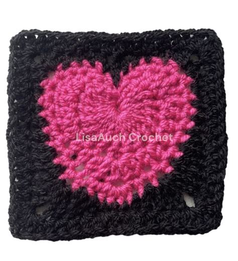 Crochet Heart Square Patterns