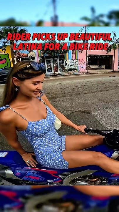 Rider Picks Up Beauitful Latina For A Bike Ride ⁠ Miamiskeet