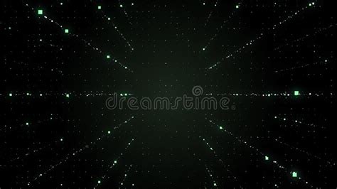 3d Rendering Of A Scientific Technology Data Binary Code Network