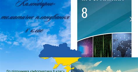 Календарно тематичне планування уроків інформатики для 8 класу КТП Інформатика