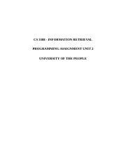 Information Retrieval Programming Assignment Indexing CACM Course Hero
