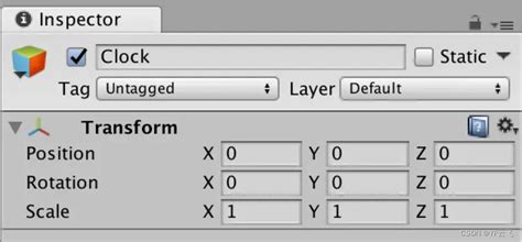 手把手带你 Unity 入门之从零创建一个时钟（gameobjects 与 Scripts）unity让时钟会转动并且获取时间 Csdn博客
