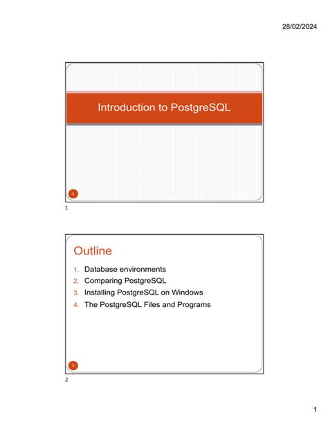 1 Introduction2postgresql Pdf Postgre Sql Databases