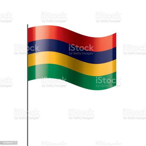 모리셔스 플래그 흰색 배경 벡터 일러스트 레이 션 0명에 대한 스톡 벡터 아트 및 기타 이미지 0명 3차원 형태 기 Istock