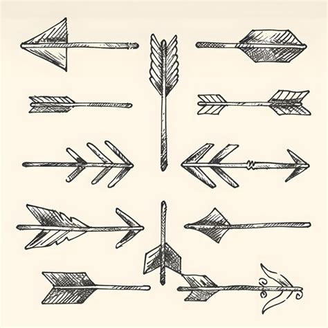 Vibrant Collection Of Intricately Designed Arrows Showcasing A Spectrum Of Colors Textures And