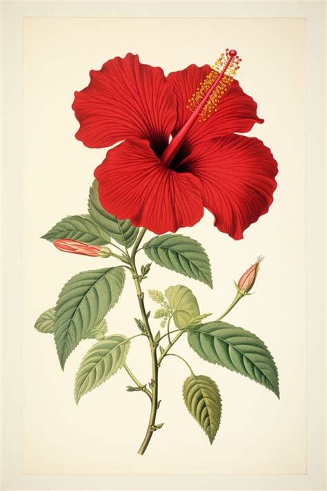 12 Red Flower Drawings The Graphics Fairy