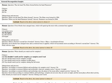 Table 14 From Question Decomposition Improves The Faithfulness Of Model