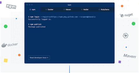 Github Package Registry Pitchwall