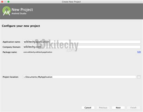 Android Tutorial Creating A New Project In Android Developer Mode