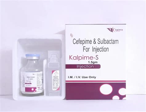 Cefepime 1gm Sulbactam 500mg Injection Packaging Size 1 5 Gm At ₹ 707 Piece In Nagpur