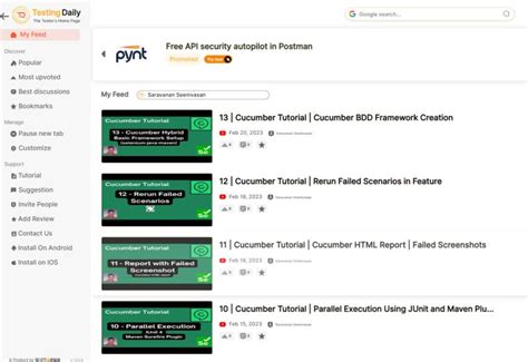 Saravanan Seenivasan On Linkedin Testing Technology Work Community Testingdaily