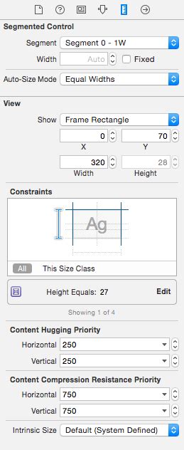 Ios Why The Height Of My Uisegmentedcontrol Is One Point Bigger Than Its Height Constraint