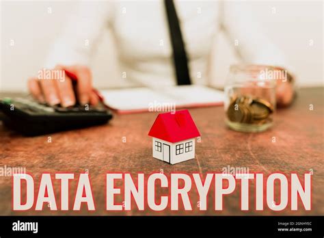 Text Caption Presenting Data Encryption Word For Symmetrickey