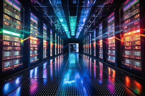 Premium Ai Image Explore The Intricate Cuttingedge Infrastructure Of A Cloud Computing Data Center