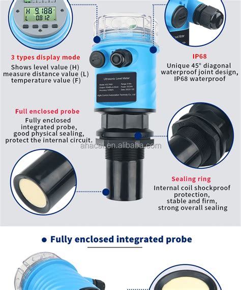 Granary Silo Grain Level Measurement Ultrasonic Level Meter Gauge 420ma Rs485 Ultrasound Soy