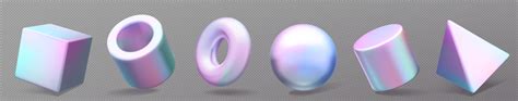 3d Abstract Geometric Hologram Shape Vector 23211889 Vector Art At Vecteezy