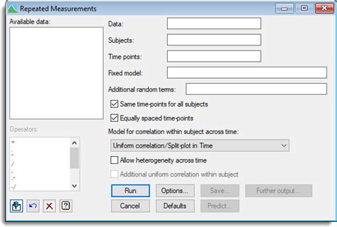 Repeated Measures Data In Single Variate • Genstat V22