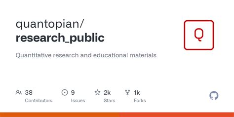 Research Public Notebook Ipynb At Master · Quantopian Research Public · Github