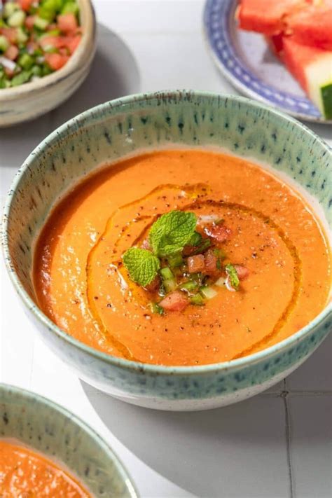 Watermelon Gazpacho The Mediterranean Dish