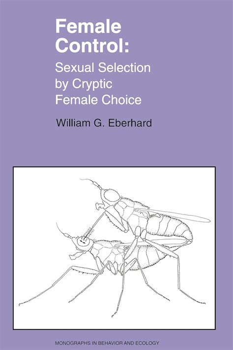 Amazon Com Female Control Sexual Selection By Cryptic Female Choice Eberhard