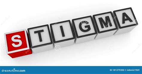 Bloc De Mot De Stigmatisation Illustration Stock Illustration Du