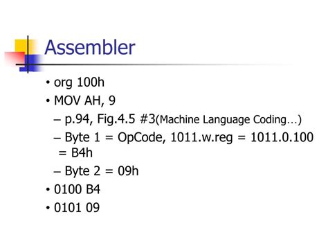 Ppt 組譯器之實作（ Assembler ） Powerpoint Presentation Free Download Id5353002