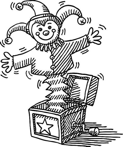 Jack In The Box Clipart Black And White