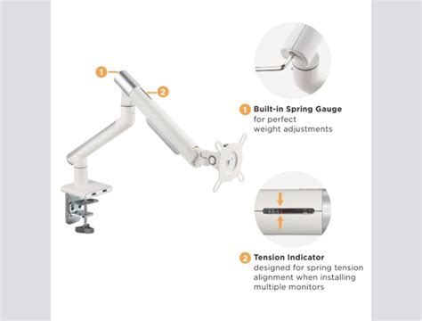 Single Monitor Neo Slim Spring Assisted Monitor Arm