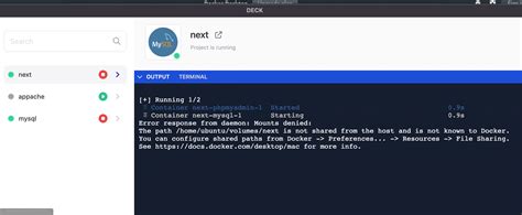 Mysql Container Not Working On Deck App And Docker · Issue 115 · Sfx101