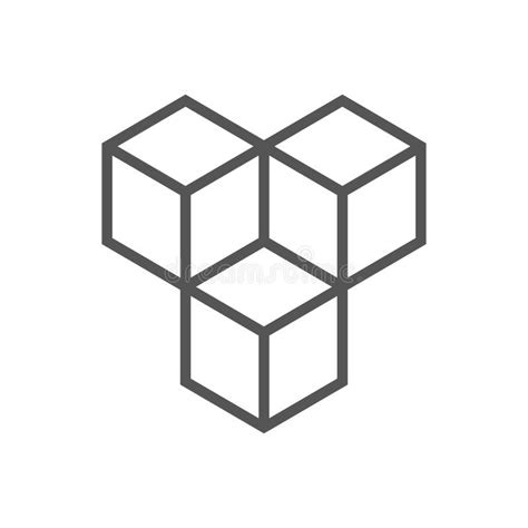 Illustration Of A Cube Mockup For Packaging Stock Illustration Illustration Of Arquiteture