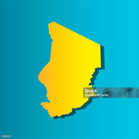 정치 지도 아프리카 상태차드 공화국의 다채로운 벡터 절연된 그림 아이콘 0명에 대한 스톡 벡터 아트 및 기타 이미지 0명 개념 국가 지리적 지역 Istock