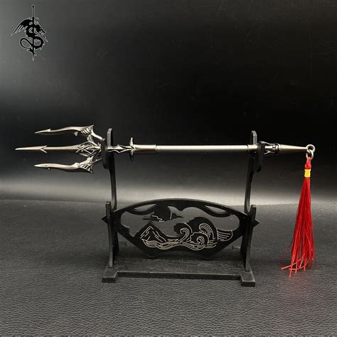 Metal Scalable Poseidon Trident Miniature Miniwarrior