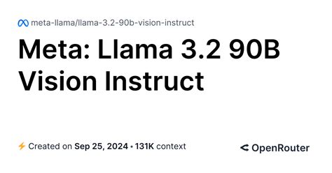 Meta Llama 32 90b Vision Instruct Run With An Api Openrouter
